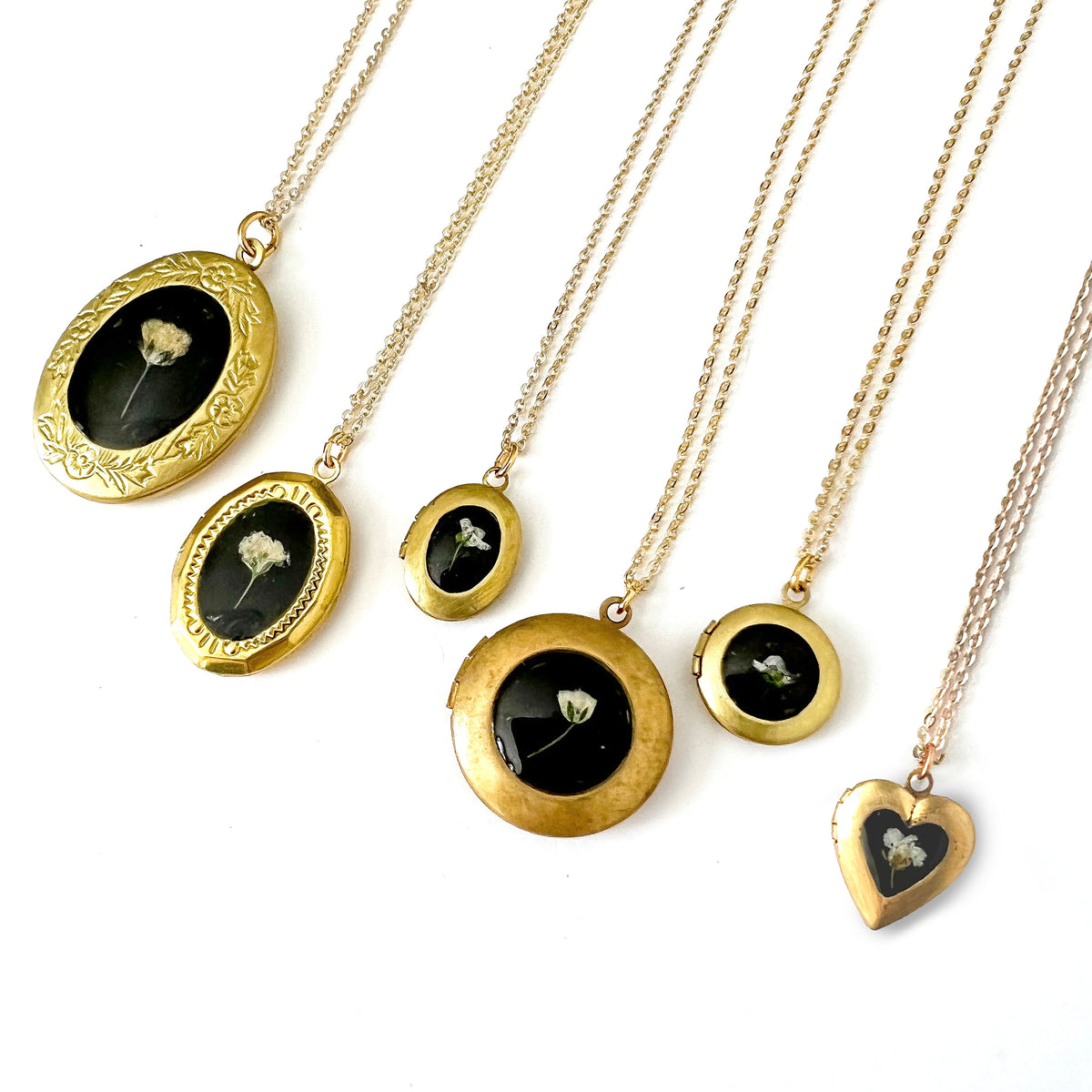 Wildflower Lockets with REAL Flowers – Figs & Ginger
